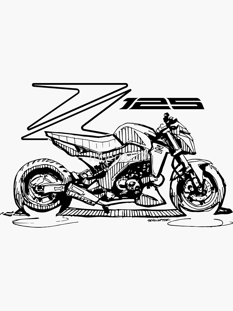 "Z125 PRO - Stanced" Sticker for Sale by robert1117 | Redbubble