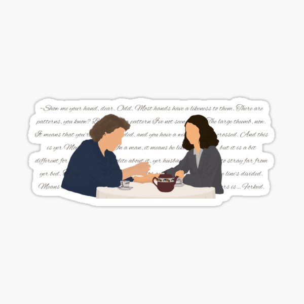 "Mrs Graham & Claire - Outlander" Sticker by chaoticdoodlery | Redbubble