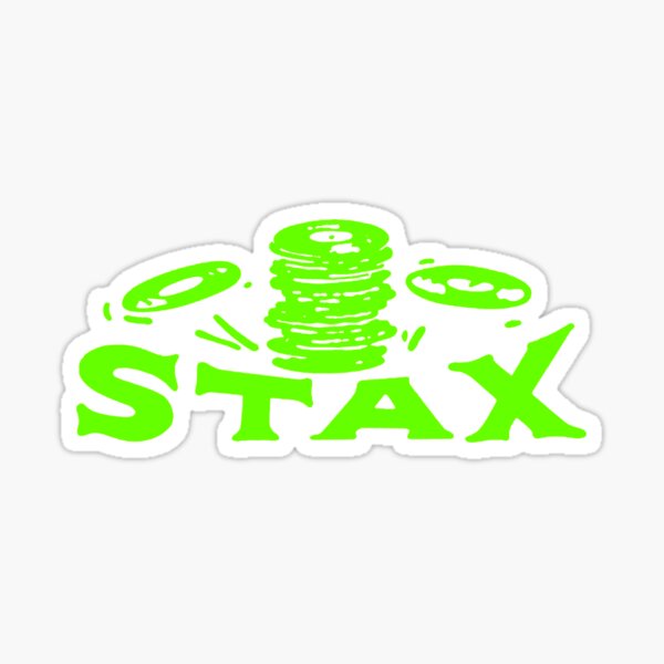 "stax" Sticker for Sale by Lakyn2023 | Redbubble