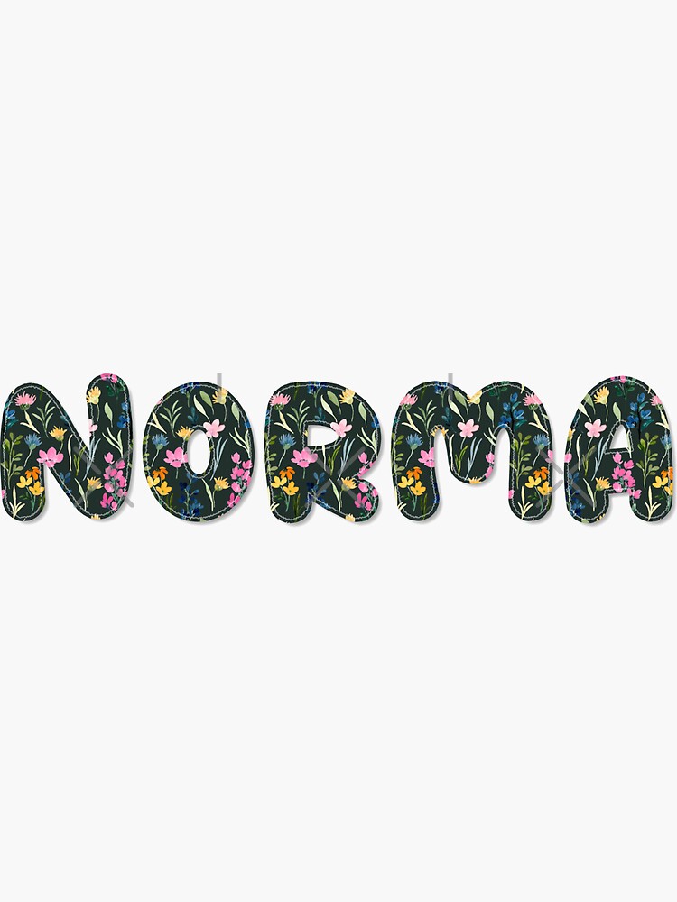 "Norma name, Norma go green!" Sticker for Sale by Danylo Mikhnievych ...