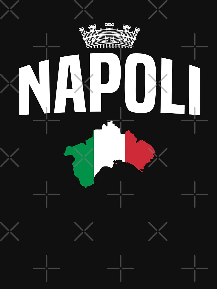 "Napoli - Naples Italy Italian flag & map" T-shirt by Vivara | Redbubble
