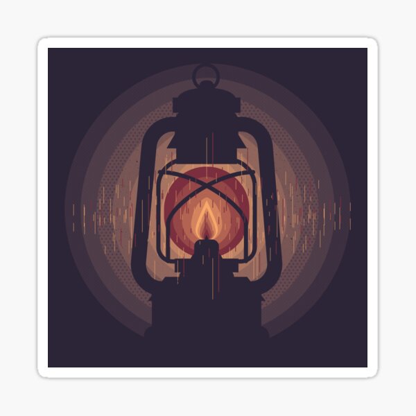"oil lamp" Sticker by johannbrangeon | Redbubble