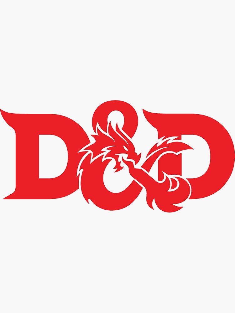 "Dungeons and Dragons Logo" Sticker for Sale by NostalgiacNT | Redbubble