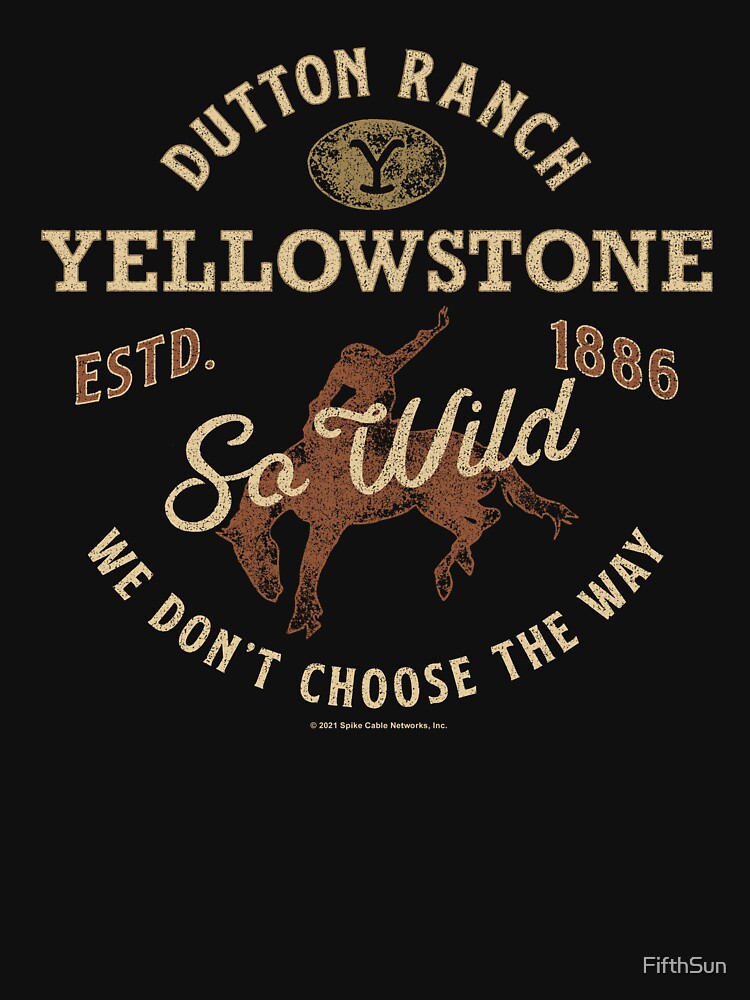 YStone Dutton Ranch So Wild Vintage Distressed Rodeo Logo | Essential T ...