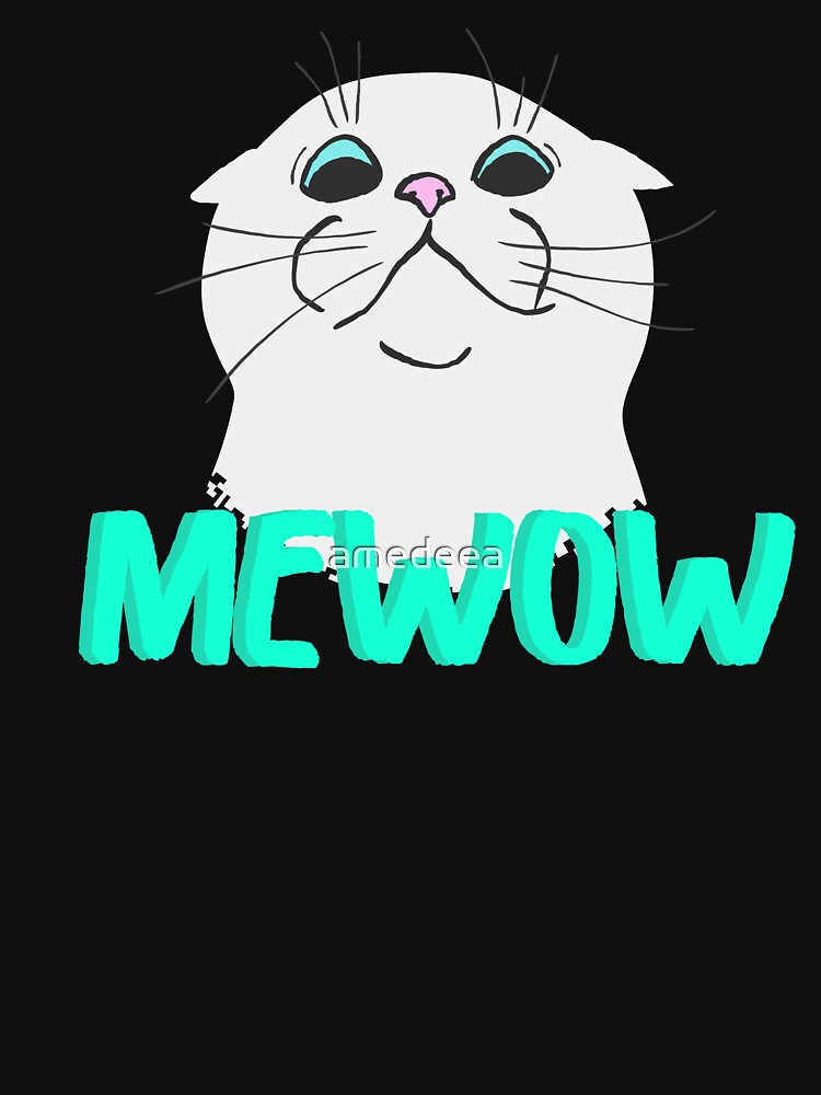 "Mewow Cat 2" T-shirt by amedeea | Redbubble