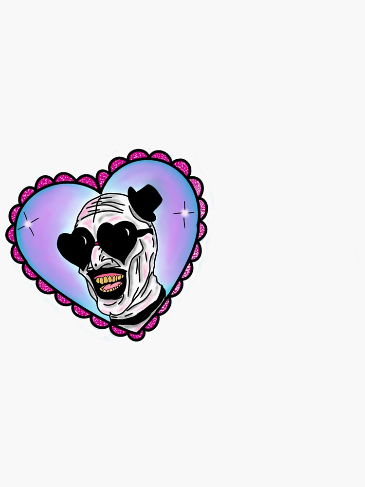 "Art the clown terrifier " Sticker for Sale by Moon-And-Moth | Redbubble