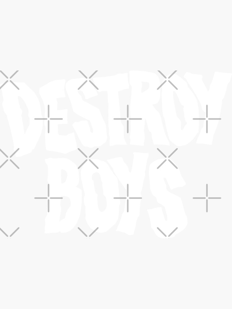 "Destroy Boys Merch Destroy Boys Logo" Sticker for Sale by YazidiShopy ...