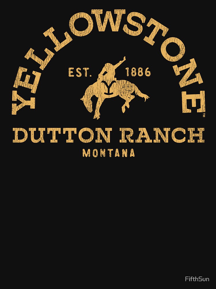 YStone Dutton Ranch Montana Est 1886 Vintage Cowboy Logo | Essential T ...