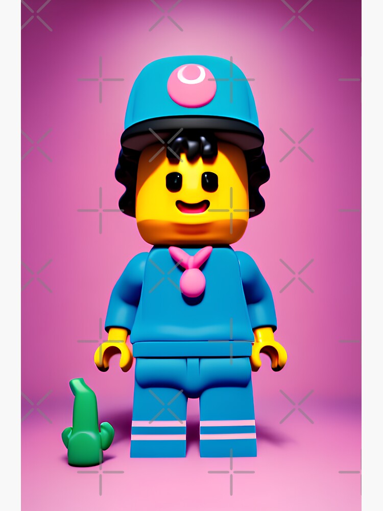 "Bobby Bricks" Sticker for Sale by negapixels | Redbubble
