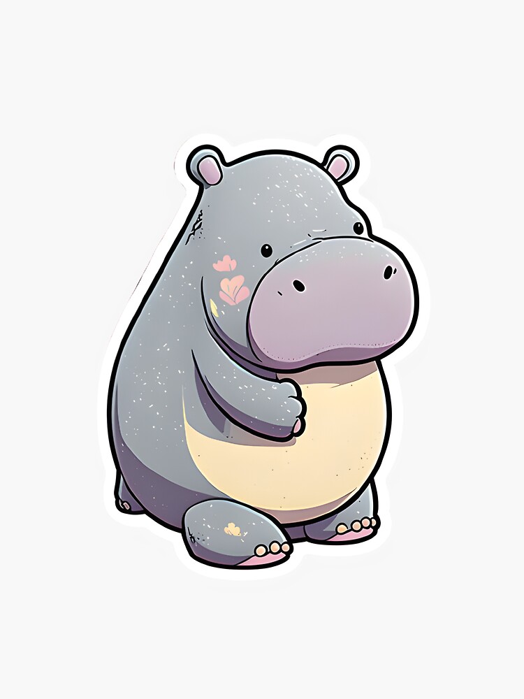 "Hip hip hippo-ray!" Stickerundefined by carmedina | Redbubble