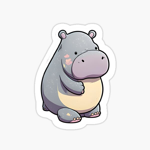 "Hip hip hippo-ray!" Stickerundefined by carmedina | Redbubble