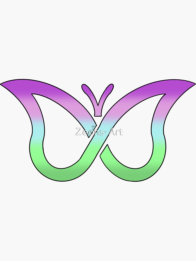 "ADHD and Toric Pride Butterfly" Sticker for Sale by Zeons-Art | Redbubble
