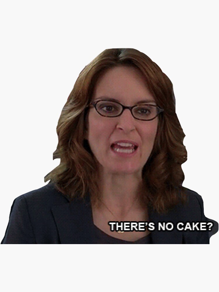 "Liz Lemon Cake" Sticker for Sale by laurentrossman | Redbubble