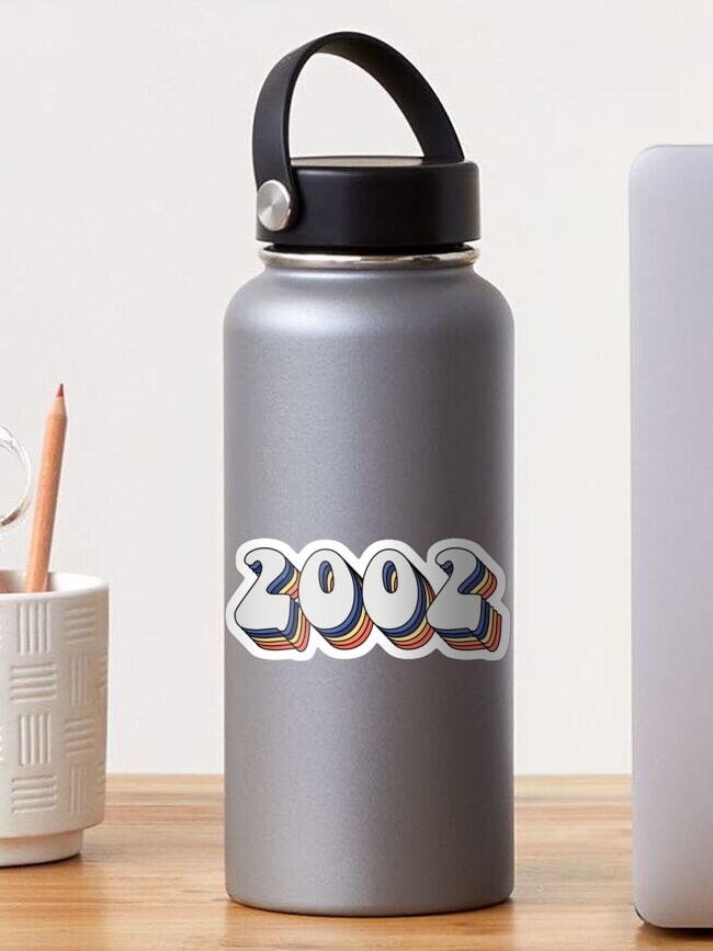 "Year 2002 Label" Sticker for Sale by Poptsy-Ez | Redbubble