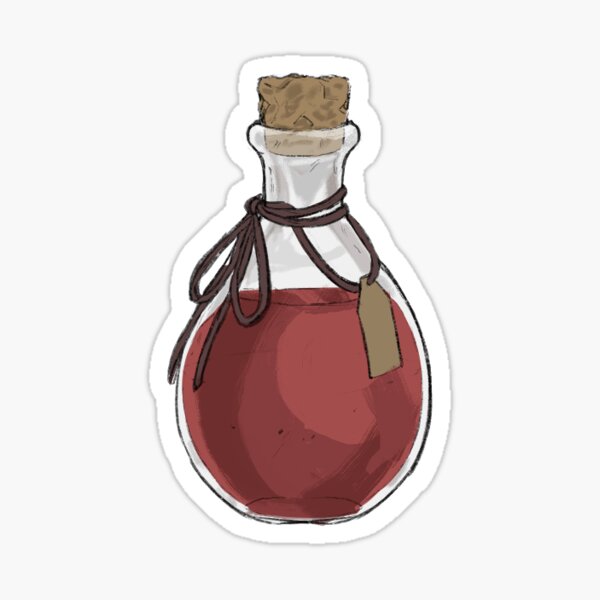 "Regular Potion of Healing" Sticker for Sale by Hasmanywares | Redbubble