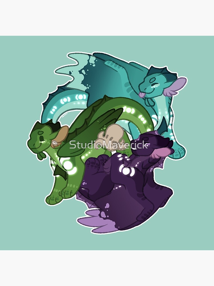 "Cowrie, Conch, and Clearpool - WOF Wings of Fire" Canvas Print for ...