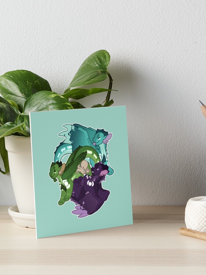 "Cowrie, Ripple, and Clearpool - WOF Wings of Fire" Art Board Print for ...