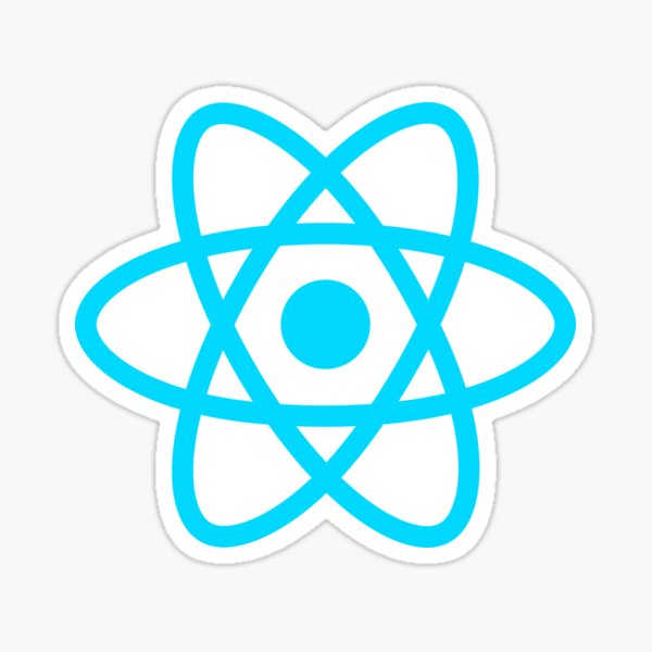 "React JS clean sticker for react developers" Sticker for Sale by ...