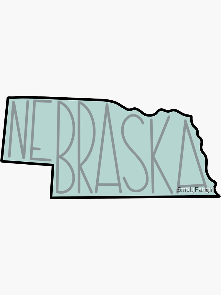 "Nebraska" Sticker for Sale by SmplyFangirl | Redbubble