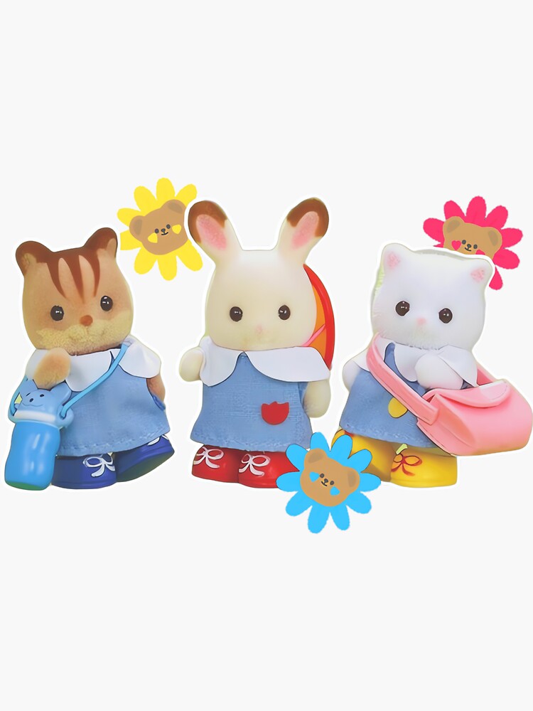 "Kidcore Critters " Sticker for Sale by dakwarleyhab | Redbubble