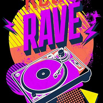 Poster for Sale mit "Retro-Rave" von LifeofWindy | Redbubble