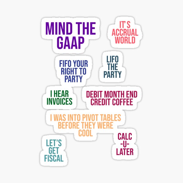 "Funny Accounting puns sticker pack, Sticker bundle" Sticker for Sale ...