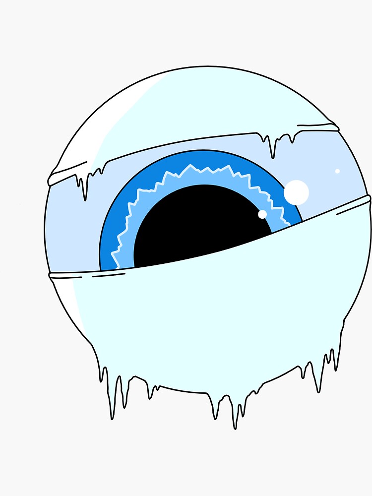 "Freezing Cold Stare Eye" Sticker for Sale by GoblinEye | Redbubble
