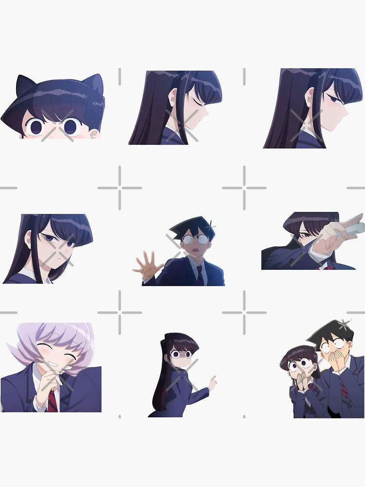 "Komi Cant Communicate Komi San Wa Comyushou Cool pack" Sticker for Sale by youssef-ezz | Redbubble