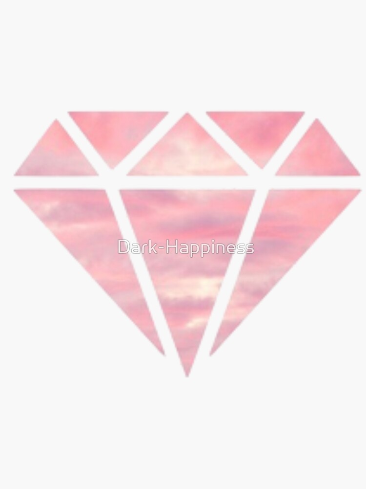"Pink diamond" Sticker by Dark-Happiness | Redbubble