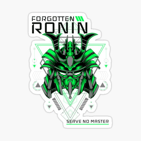 "Forgotten Ronin - Samurai" Sticker for Sale by Tiptopteess | Redbubble