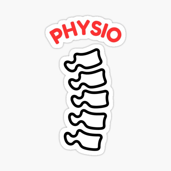 "PHYSIO STICKER " Sticker for Sale by themargeart | Redbubble
