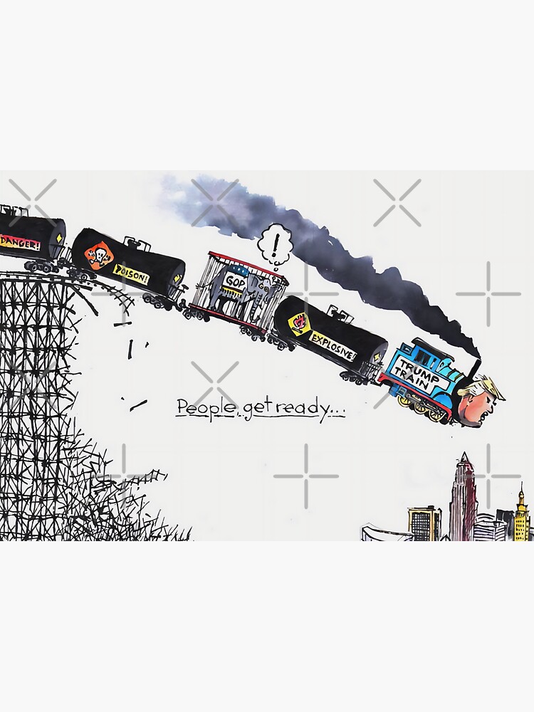 "trump Train" Sticker for Sale by ToyoTees | Redbubble