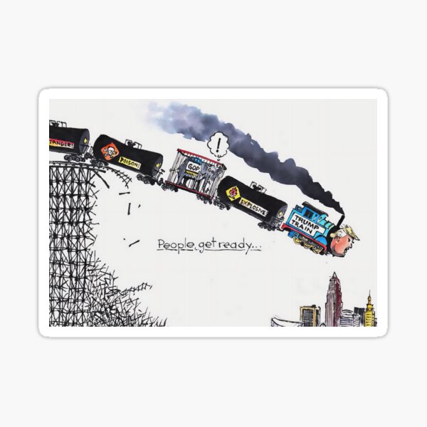 "trump Train" Sticker for Sale by ToyoTees | Redbubble