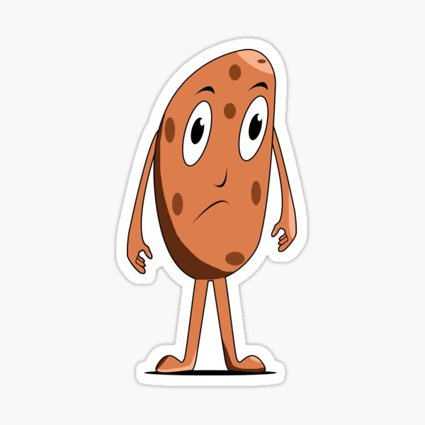 "Sad potato" Sticker by Melcu | Redbubble