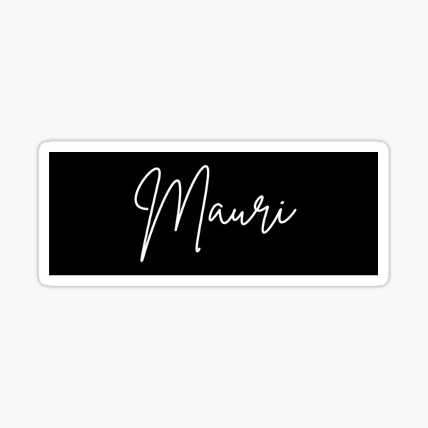 "Mauri" Sticker for Sale by PolyMicroMela | Redbubble