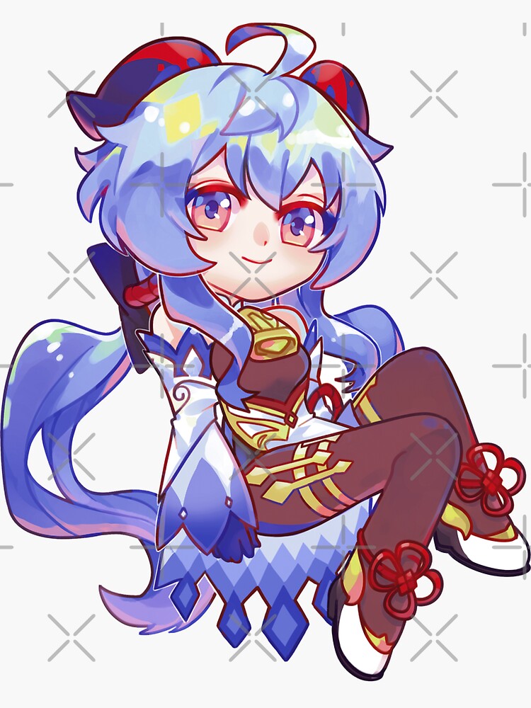 "Ganyu Genshin Impact" Sticker for Sale by Yan Factorial | Redbubble