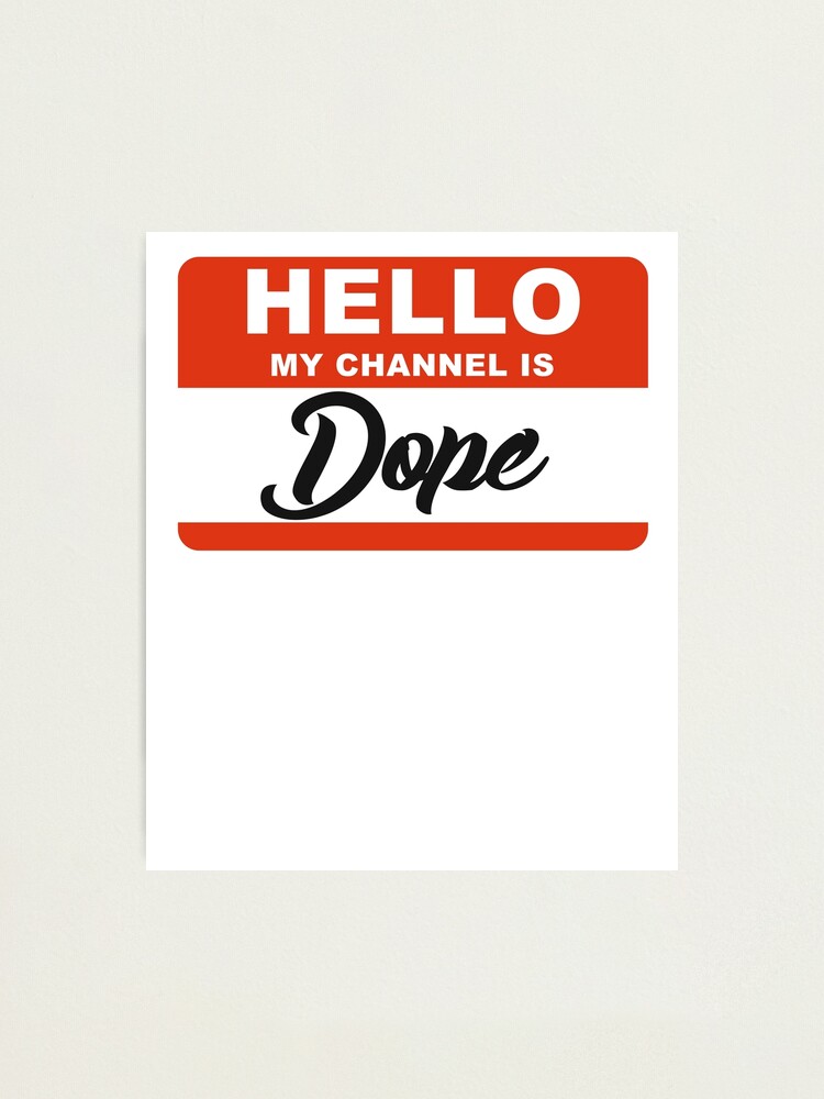 "Dope Videos Name Tag für Vloggers und Video Content Creators ...