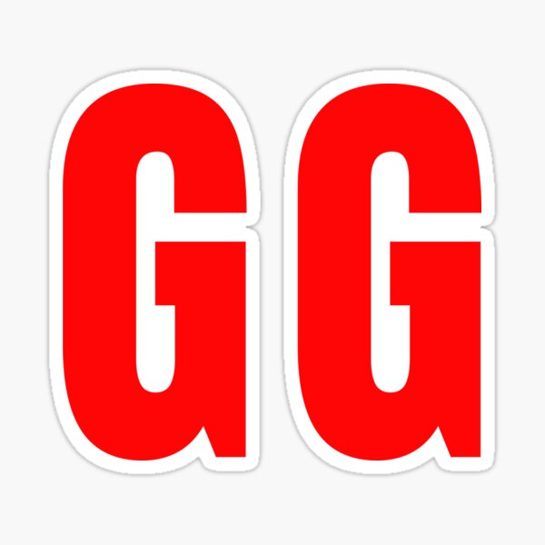 "GG. Good game " Sticker for Sale by Tarun Bisht | Redbubble