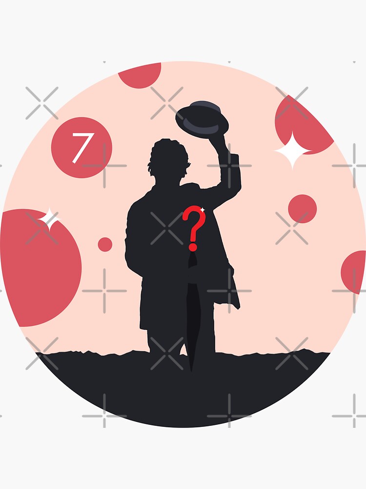 "Silhouette Seventh Doctor Sylvester McCoy" Sticker for Sale by Blue ...