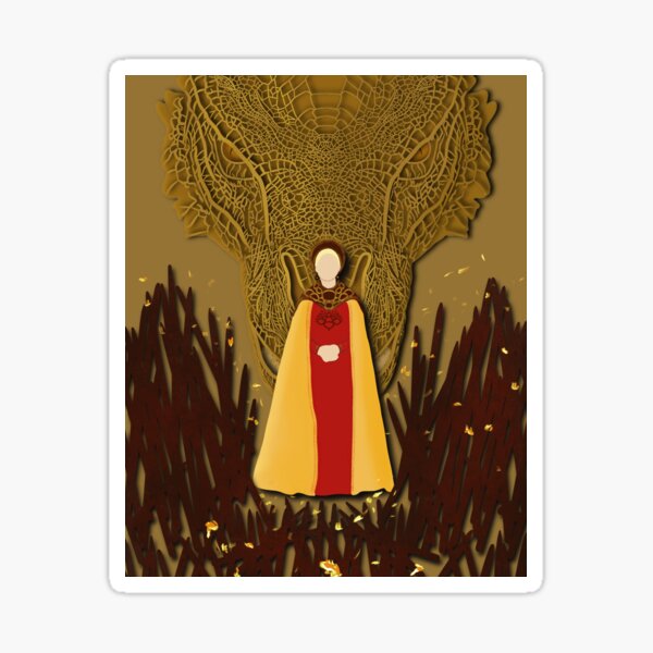"Syrax and Rhaenyra Targaryen" Sticker for Sale by VyletteBloom | Redbubble