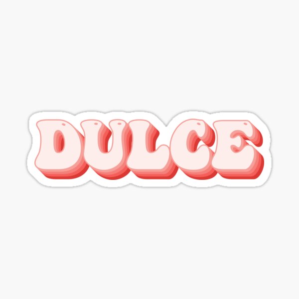 "Dulce - Name" Sticker for Sale by kindxinn | Redbubble