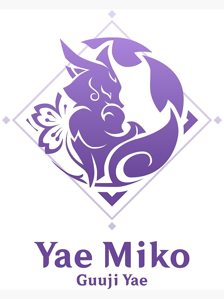 "Yae Miko Constel­lation logo Genshin Impact" Poster for Sale by Damien ...