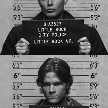 "Supernatural - Dean and Sam Mugshot " Photographic Print for Sale by ...