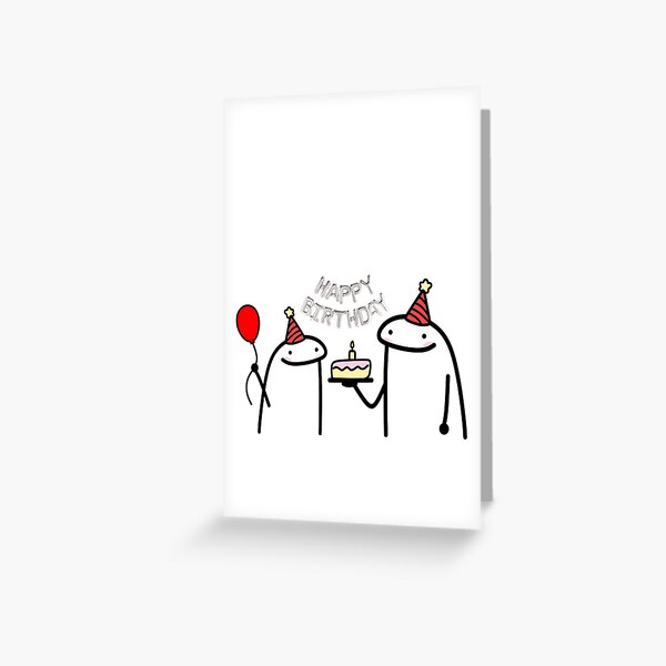 "Flork Happy birthday meme" Greeting Card for Sale by 17Secrets | Redbubble