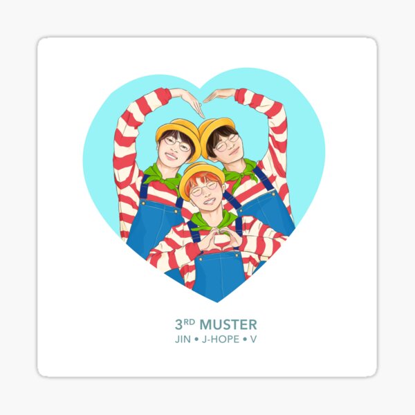 "3rd Muster Jin J-hope V" Sticker by ncba | Redbubble