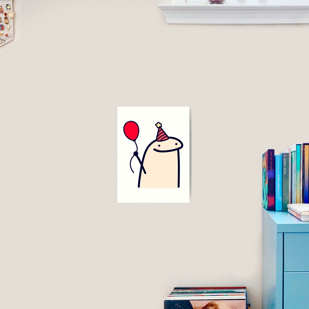 "Flork balloon Happy birthday meme" Art Board Print for Sale by ...