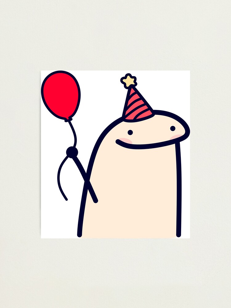 "Flork balloon Happy birthday meme" Photographic Print for Sale by ...