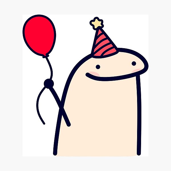 "Flork balloon Happy birthday meme" Photographic Print for Sale by ...
