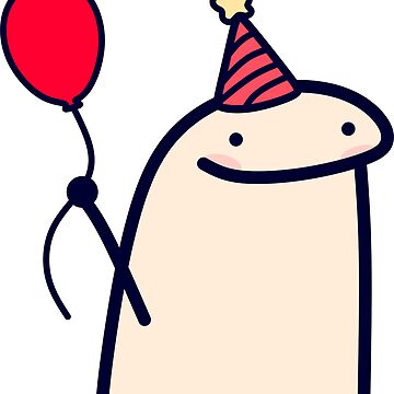 "Flork balloon Happy birthday meme" Sticker for Sale by 17Secrets ...