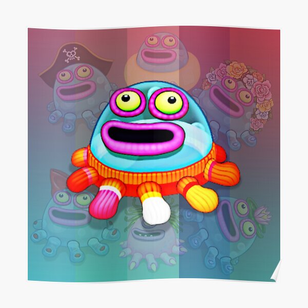 "My Singing Monsters character Toe Jammer" Poster for Sale by Dizzaa ...